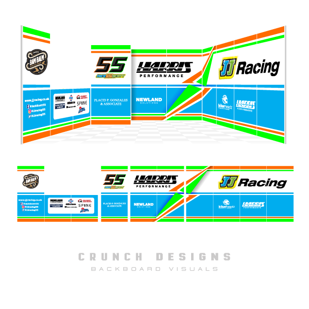 Paddock & Garage Backboard Designs, Graphics and Visuals